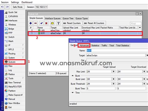 Cara Membagi Rata Bandwidth Pada Mikrotik Dengan PCQ Queue Anasmakruf