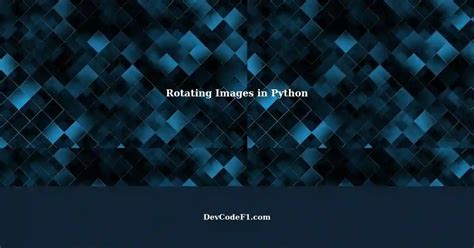 Finding And Rotating Images In Python