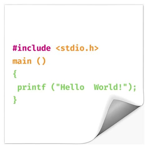 Hello World Include Stdio H Main Printf C Program Sold By Cynthia