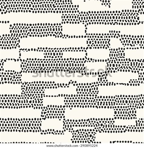 Abstract Irregular Dotted Block Seamless Pattern Stock Vector Royalty