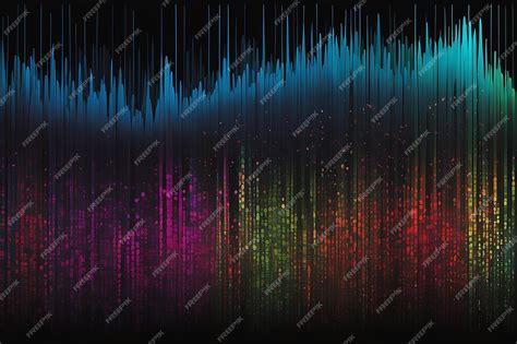 Premium Ai Image A Colourful Graph Of Verticle Lines Overlaying Each Other