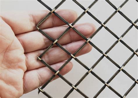 Antique Brass Decorative Wire Mesh For Cabinets Wire Dia 18mm Aperture 20mm