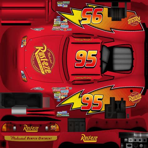 Lightning Mcqueen Rookie Textures Body Mnc On Wii By Kylewithem On Deviantart
