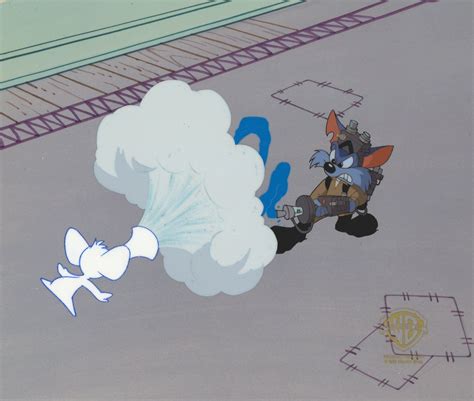 Tiny Toons Original Production Cel Furball And Sneezer The Sneezing Ghost Etsy