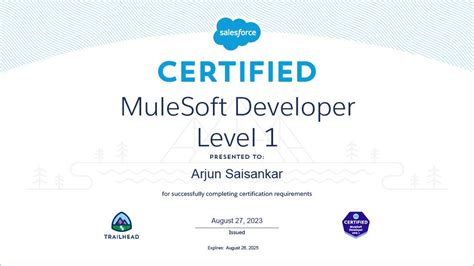 Arjun Saisankar On Linkedin Im Happy To Share That Ive Obtained A New Certification Mulesoft