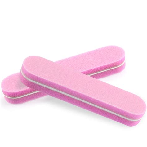Buy 1pcs Mini Pink Sponge Nail File Buffer Double Side Straight Sanding Block