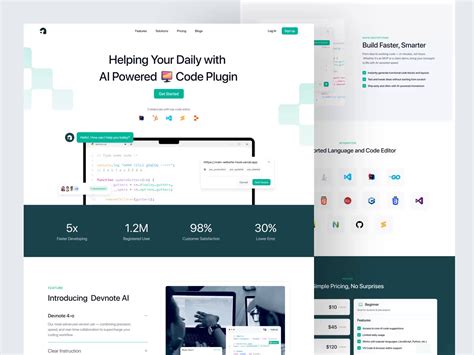 Devnote Ai Powered Development Landing Page By Dipa Uiux For Dipa Inhouse On Dribbble