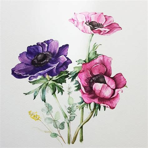 자동 대체 텍스트를 사용할 수 없습니다 그림 꽃그림 수채화