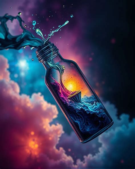A Glass Ink Bottle Full Ink Ink Free Ai Photo Generator Starryai
