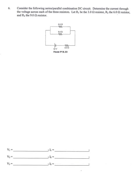 Solved 6 Consider The Following Seriesparallel Combination