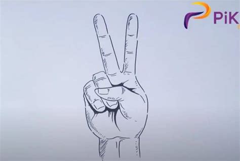 How To Draw A Peace Sign Step By Step