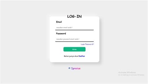 Github Ignasiussigitfrontend Login