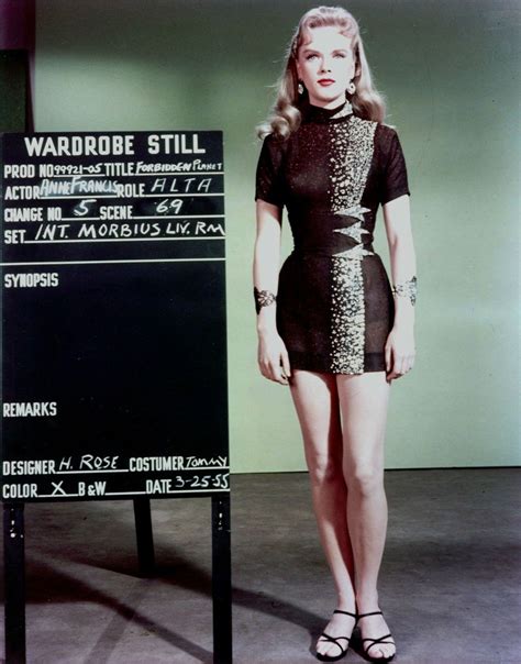 Anne Francis Wardrobe Test As Altaira Alta Morbius In Forbidden