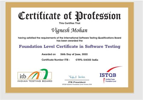 Vignesh Mohan On Linkedin Expleo Istqbcertification