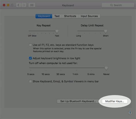 how to switch the control and command keys in mac os x