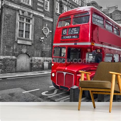Red London Bus Wallpaper Wallsauce Uk