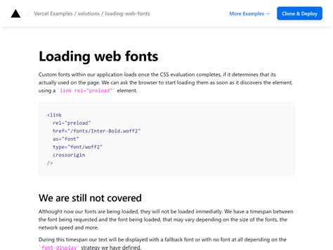 Handling Custom Web Fonts