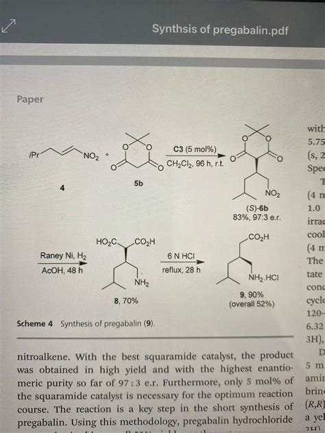 Solved The Article Describes A Three Step Synthesis Of