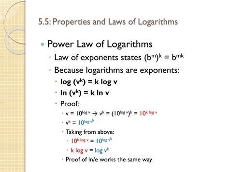 PPT Chapter Exponential And Logarithmic Functions Properties And Laws Of Logarithms