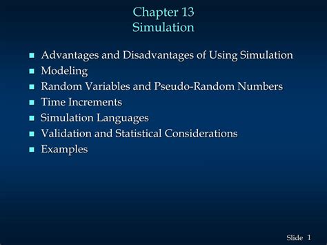 Ppt Chapter 13 Simulation Powerpoint Presentation Free Download Id 1406914