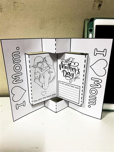 ️แบ่งปัน Mothers Day Pop Up Card‼️‼️ ครูปลา ปัน สื่อ Facebook