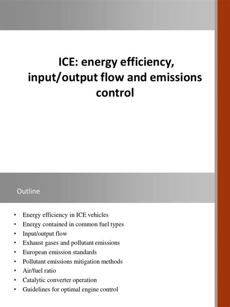 Ice Energy Efficiency Inputoutput Flow And Emissions Control Pdf