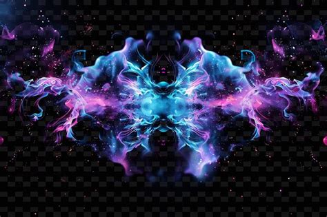 Premium Psd Png Holographic Interference Glitch With Futuristic Symbols 3d S Illustration