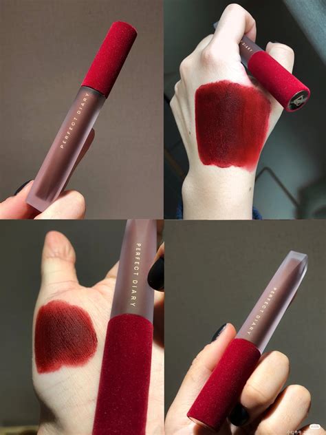 完美日记红丝绒唇釉口红v17新年限定款18女正品专柜v08带细闪新品虎窝淘