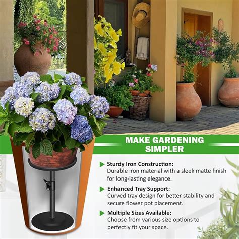 12 Pcs Pack Terne Poli Pots De Jardin Noirpots De Crèche