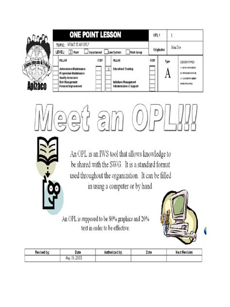 Education One Point Lesson Pdf