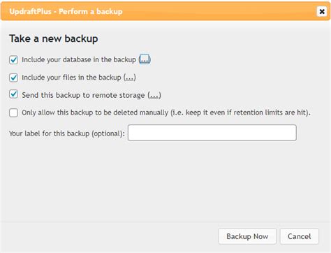 How To Backup Your Wordpress Database Updraftplus Teamupdraft