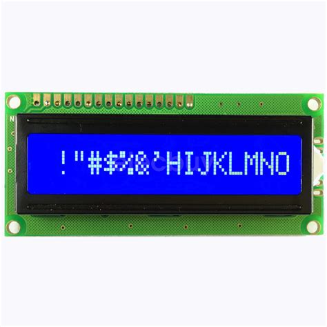 new blue blacklight 1601 16x1 character lcd display module for arduino