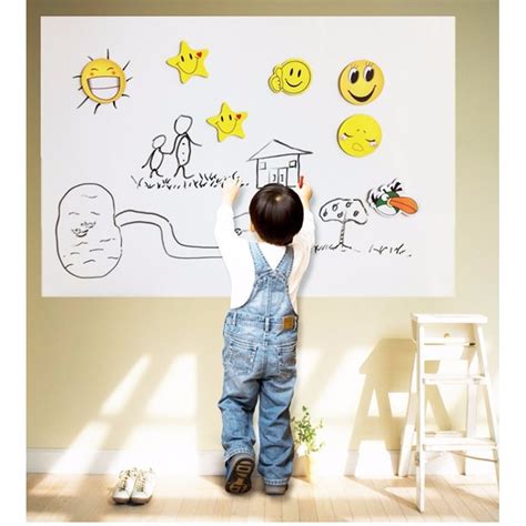 สติกเกอร์กระดานไวท์บอร์ด ไม่มีพิษ ปลอดภัยกับเด็ก By Shibuith Shopee Thailand