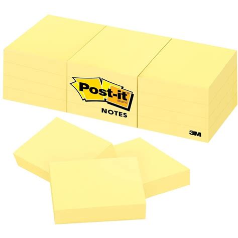 Post It 653 Small Notes 34 9x47 6mm Yellow Theodist Theodist