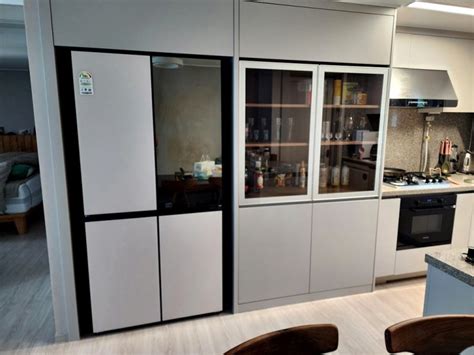 냉장고수납장 김치냉장고장 주문제작 설치완료 네이버 블로그