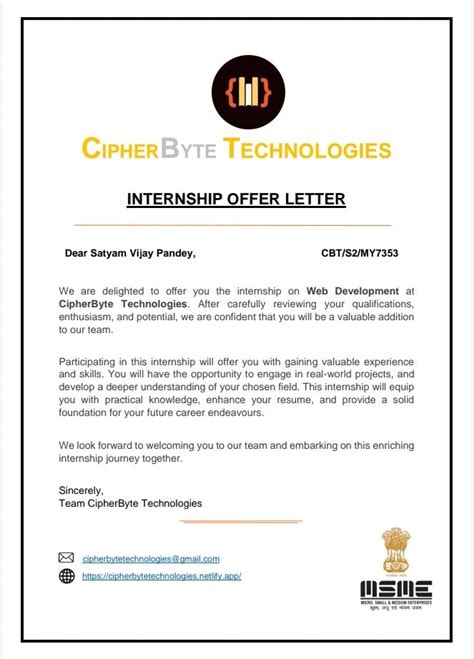 Satyam Pandey On Linkedin Cipherbytetechnogies Cipherbyte Wrbdevlopment
