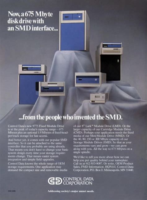 Control Data Corporation Cdc Disk Drives Advertisement 1980 R The1980s