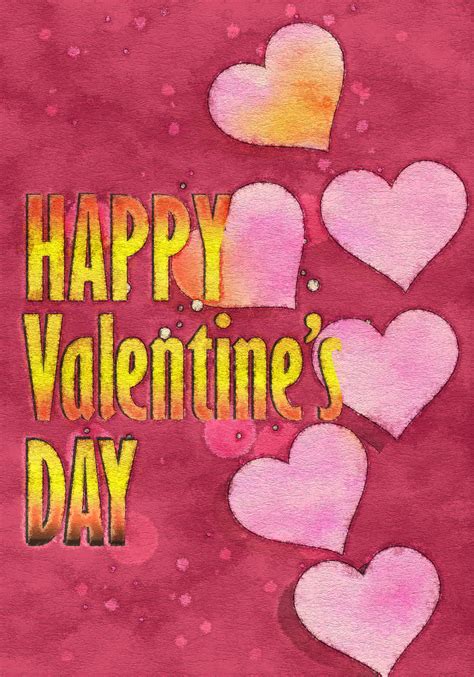 분홍색과 노란색 발렌타인 배경 텍스처 그래픽 Uidownload