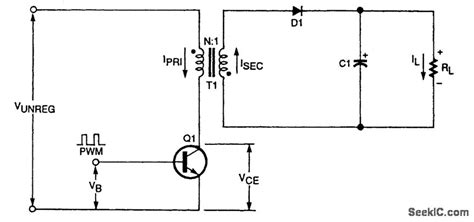 BASIC FLYBACK CONVERTER CIRCUIT Power Supply Circuit Circuit Diagram SeekIC Com