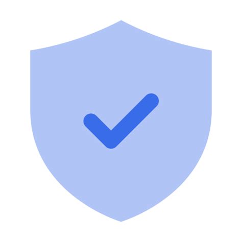 Shield Check Generic Blue Icon
