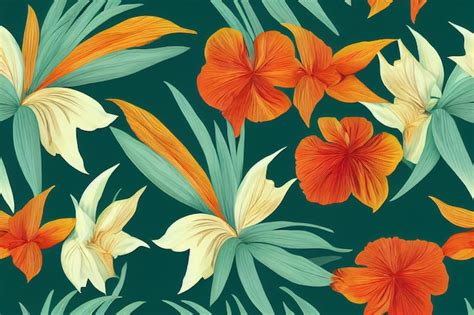 Premium Photo Floral Pattern And Background