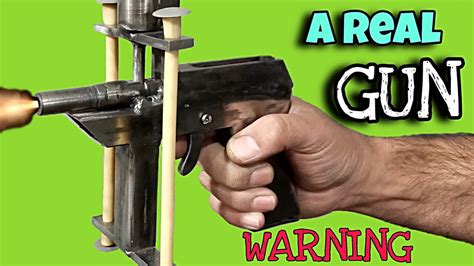 how to make a real and powerful gun diy youtube