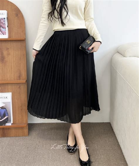 밴딩 스커트 롱치마 하객룩 데일리룩 꾸안꾸