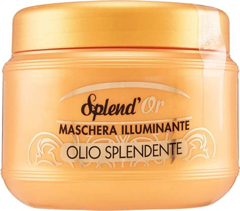 Маска для придания блеска волосам Splendor Maschera Illuminante Olio Splendete Масла макадамии