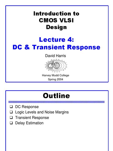 Introduction To Cmos Vlsi Design Dc And Transient Response Pdf Cmos