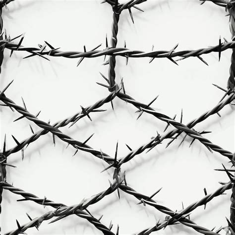 Premium Vector Wire Sharp Barrier Barbed Metal Safety Fence Border Steel Boundary Protect