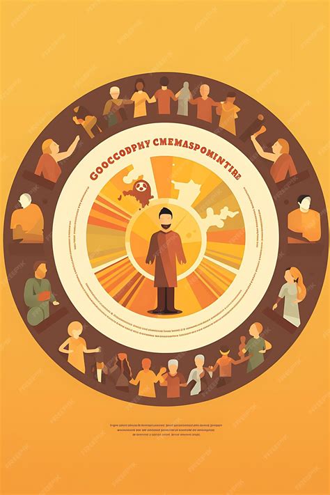 Premium Ai Image Poster Of The Compassionate Circle Showcasing A