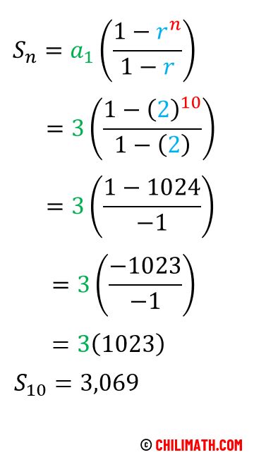 sum of geometric sequence