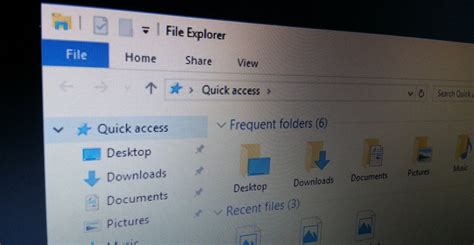 quick access pin or unpin locations in windows 10
