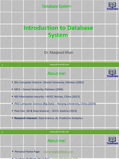 01 Introduction To Database Pdf Databases Computer File